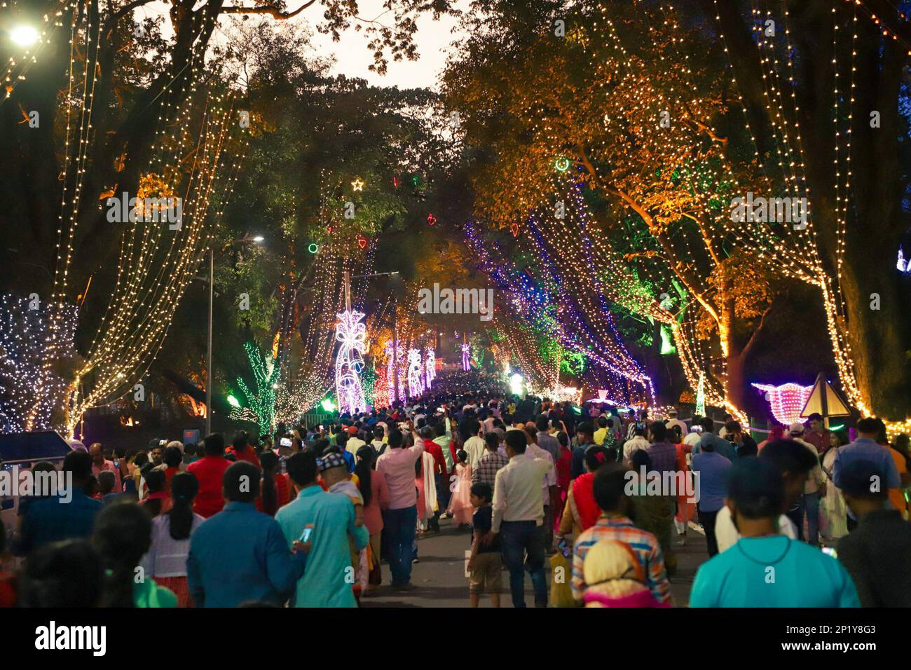 Jamshedpur, Jharkhand, India. 3rd Mar, 2023. The public crowd at ...