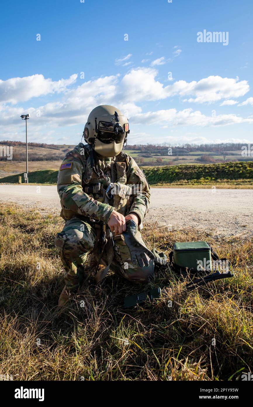 Kosovo Force (KFOR) Regional Command-East (RC-E) Soldier, Sgt. Jacob ...