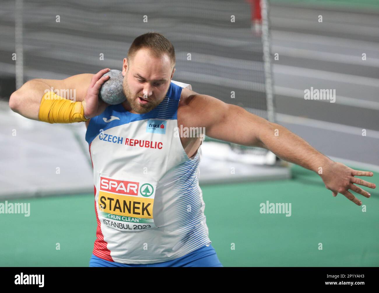 Tomas Stanek of Czech Republic, Final Men's Shot Put during the ...