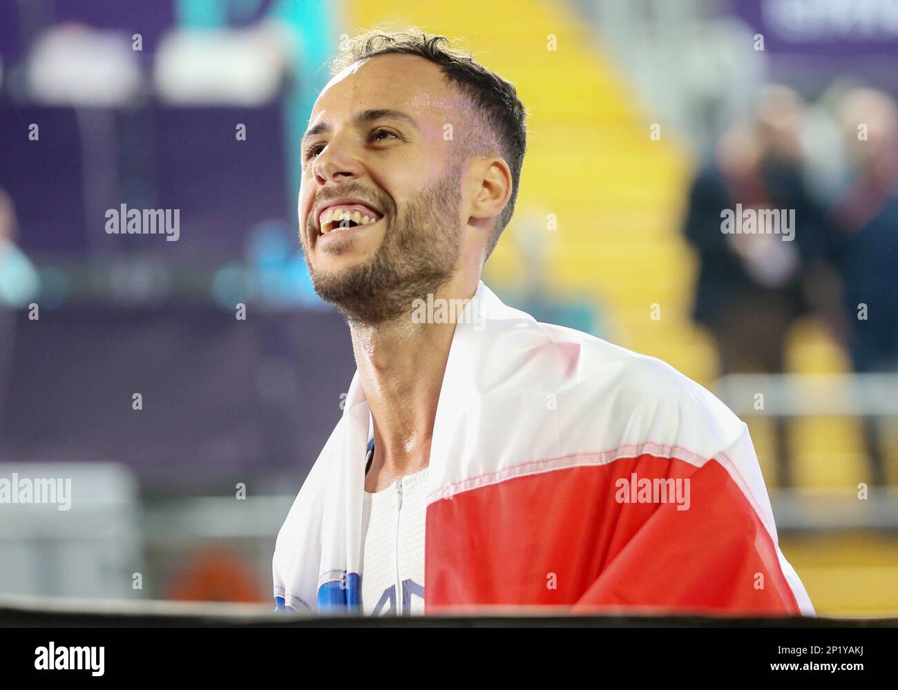Azeddine Habz of France, Final Men's 1500 m during the European ...