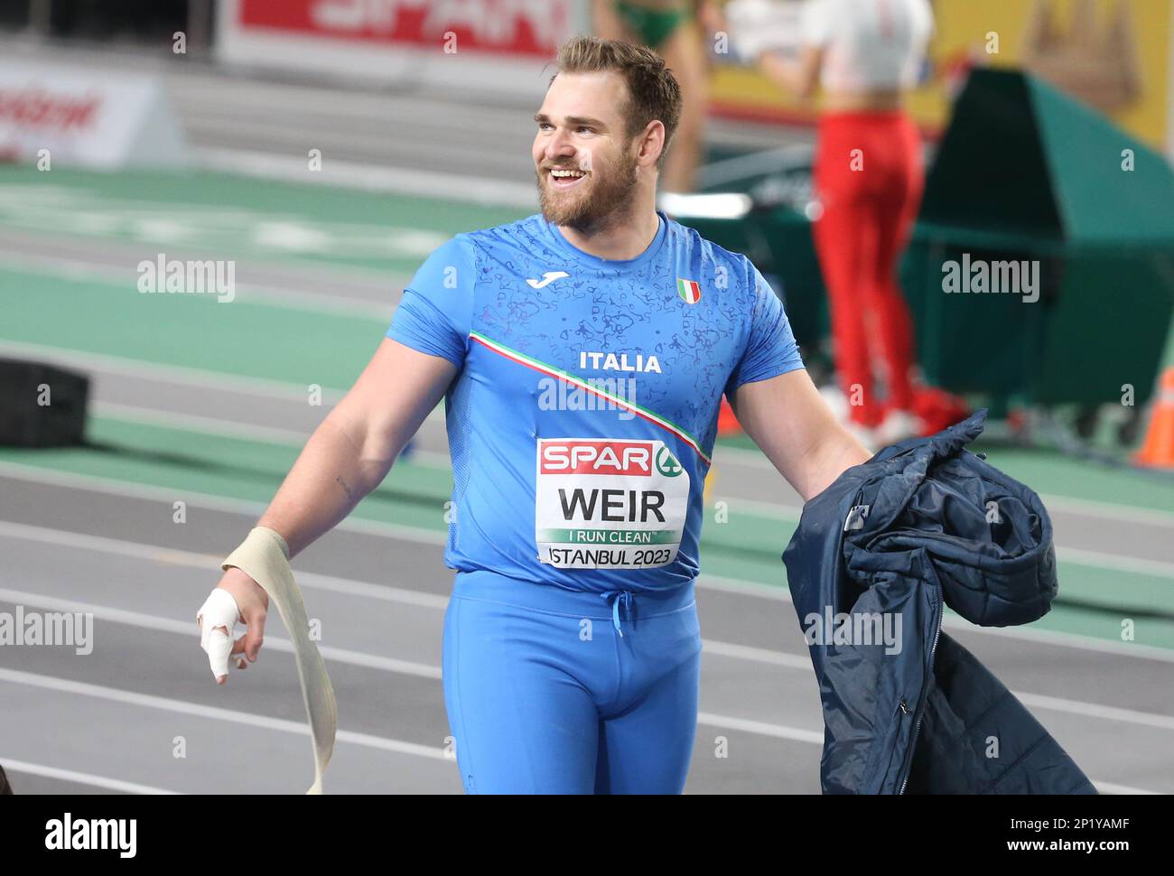 Zane Weir of Italy, Final Men's Shot Put during the European Athletics ...