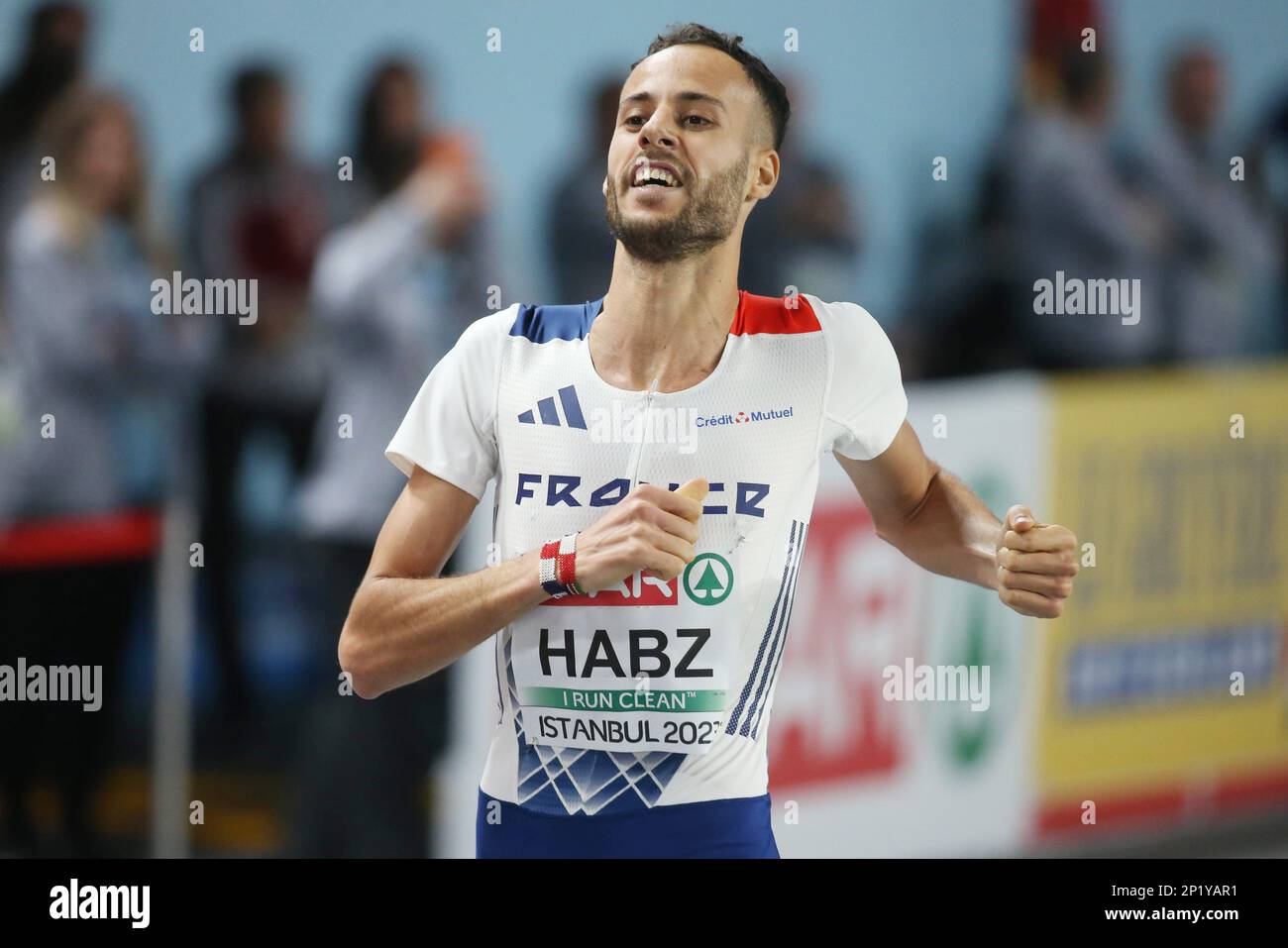Azeddine Habz of France, Final Men's 1500 m during the European ...