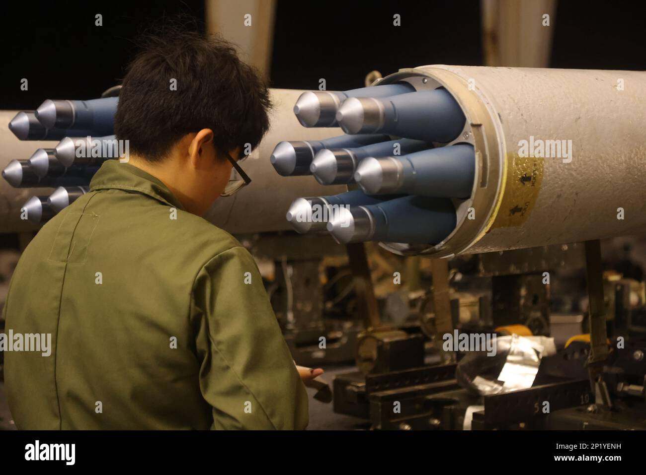 U.S. Marine Corps Cpl. Rita Chen, an aviation ordnance systems ...