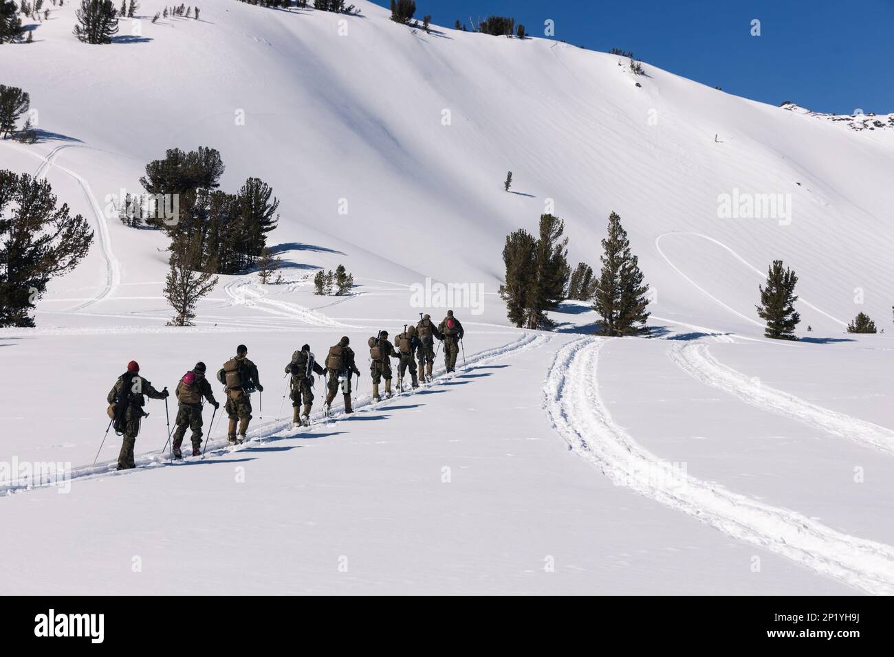 Bridgeport, California, USA. 8th Feb, 2023. U.S. Marines attending and ...