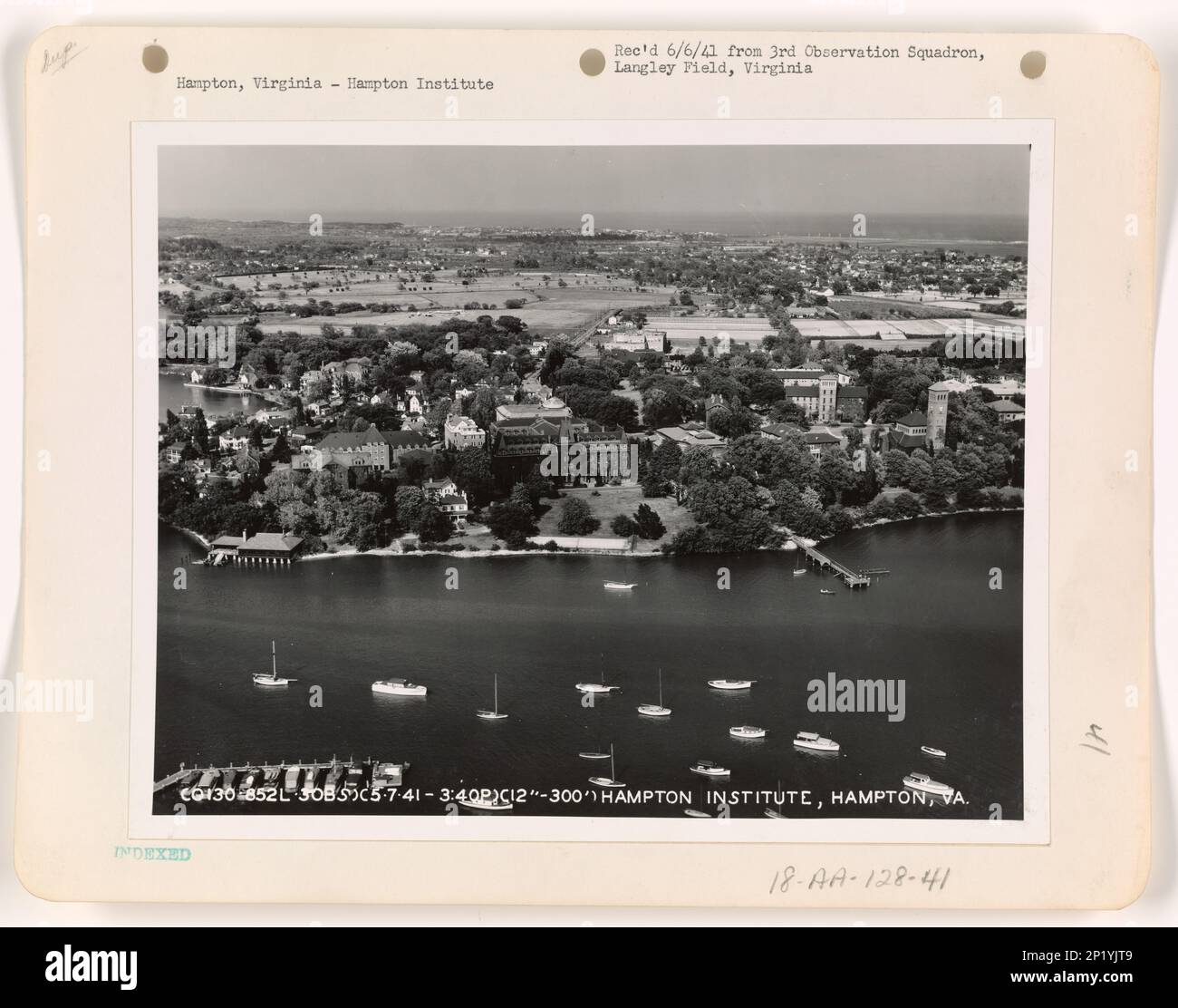 Virginia - Hampton & Hampton Roads, Aerial Photograph Stock Photo - Alamy