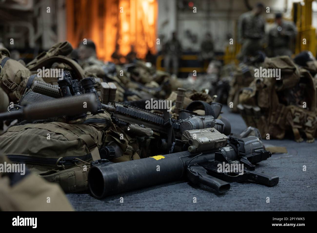 U.S. Marines with Battalion Landing Team 1/4, 31st Marine Expeditionary ...