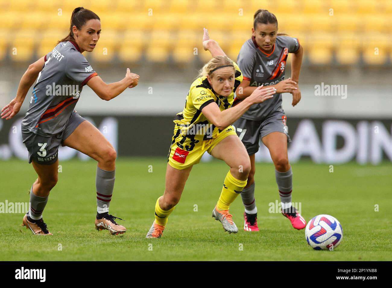 Paige Satchell of the Phoenix during the A-League Women's soccer match ...