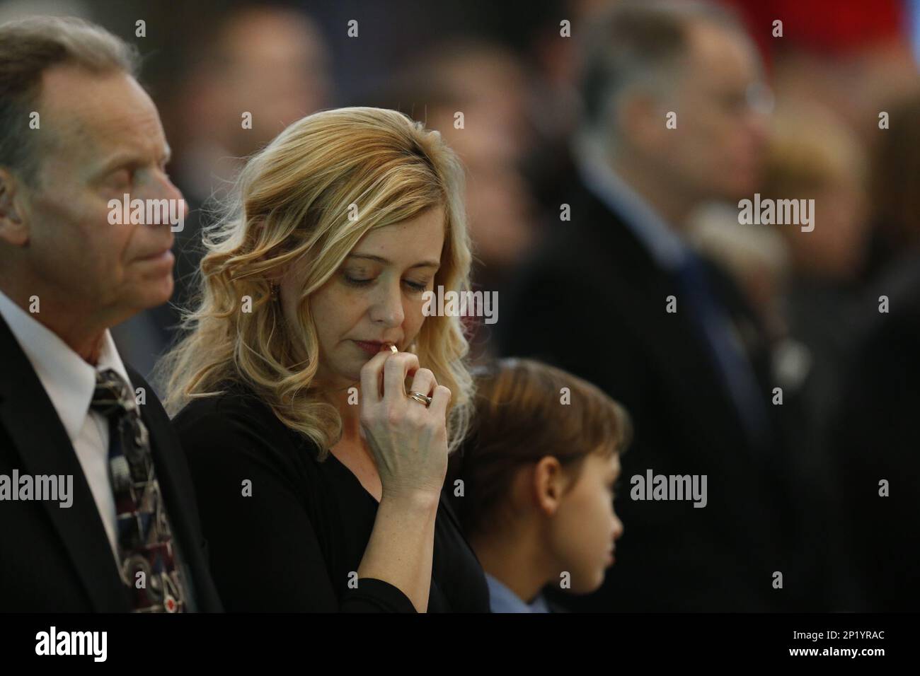 Julie Capuano, wife of Chicago firefighter Daniel Capuano, attends her ...