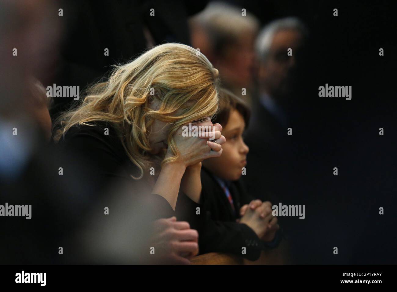 Julie Capuano, wife of fallen firefighter Daniel Capuano grieves at her ...