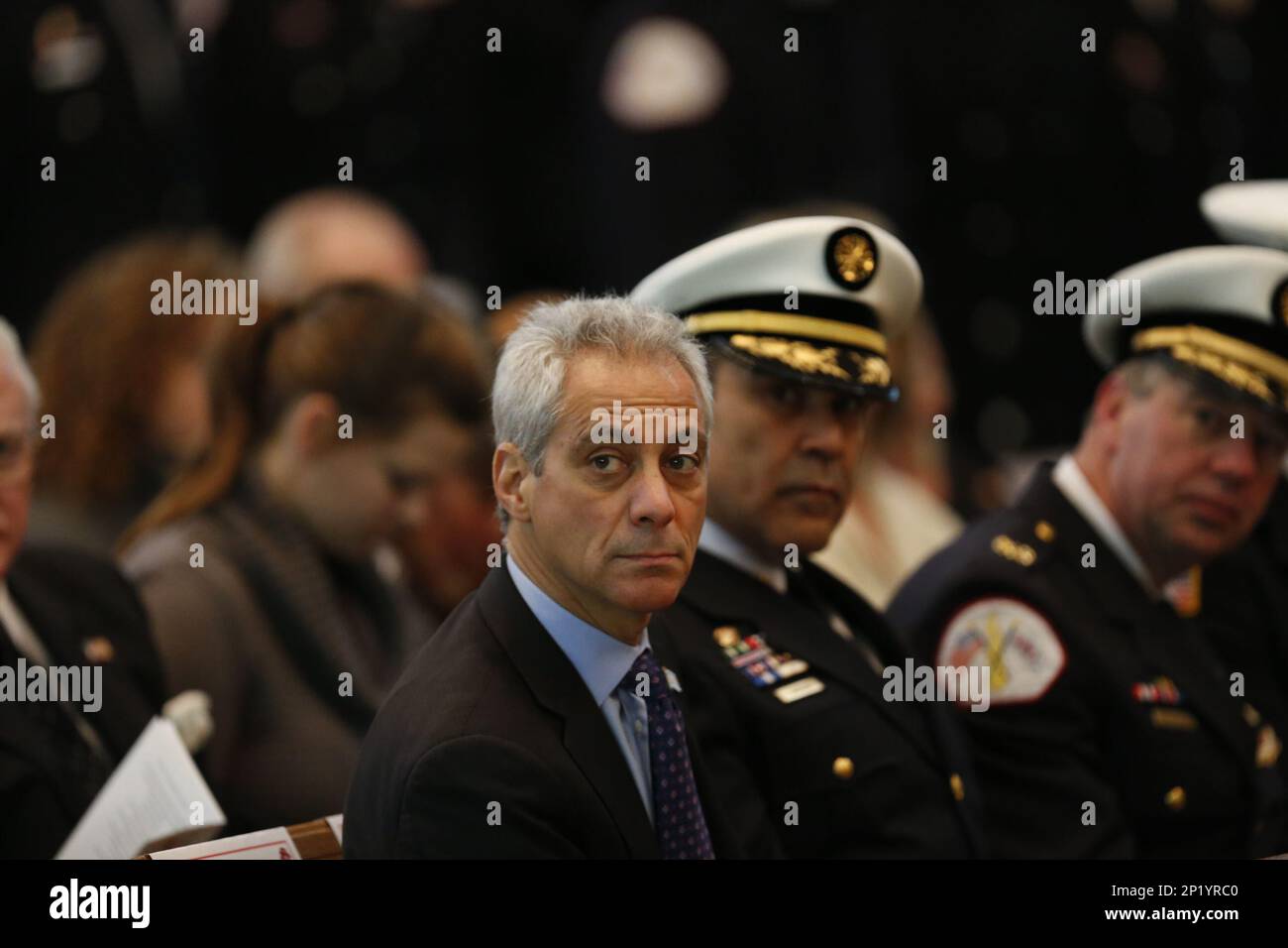 Mayor Rahm Emanuel attends Chicago firefighter Daniel Capuano's funeral ...