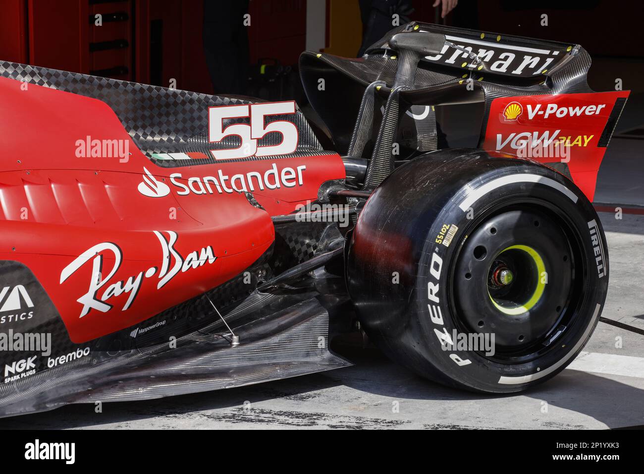 Scuderia Ferrari SF-23, mechanical detail during the Formula 1 Gulf Air ...