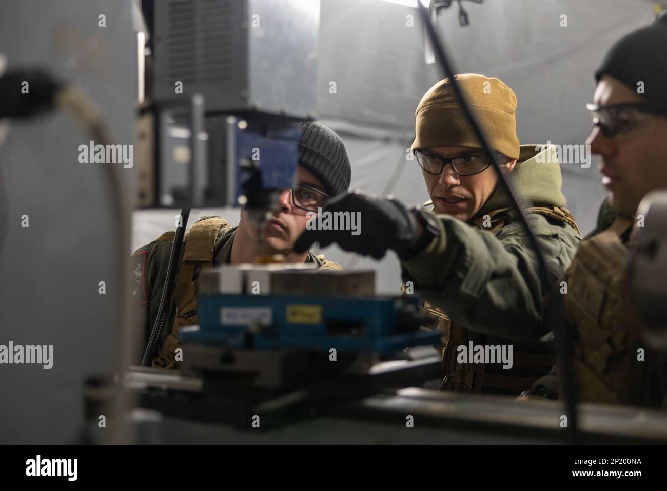 U.S. Marine Corps Sgt. Travis Gay an explosive ordnance disposal (EOD ...