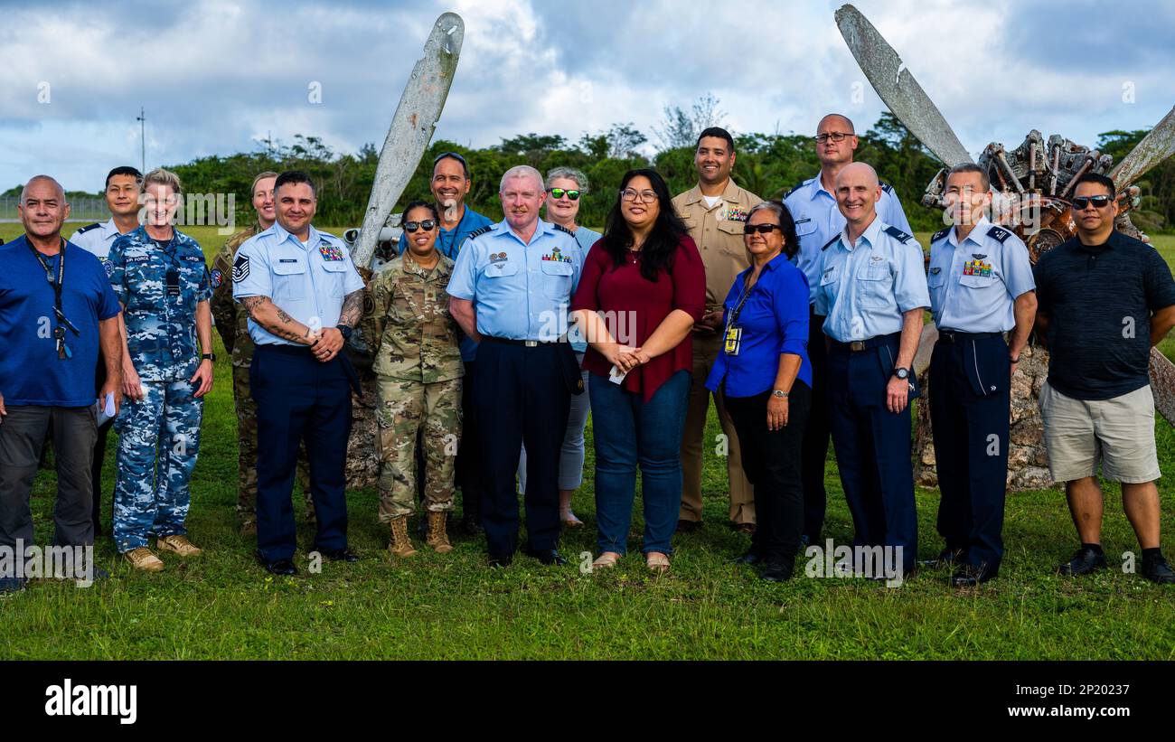 Members of the multilateral townhall tour team pose for a group photo ...