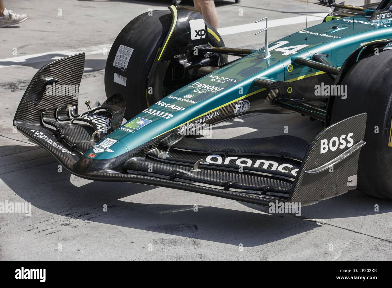 Aston Martin F1 Team AMR23, mechanical detail during the Formula 1 Gulf ...