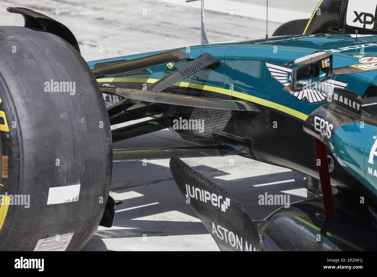 Aston Martin F1 Team AMR23, mechanical detail during the Formula 1 Gulf ...