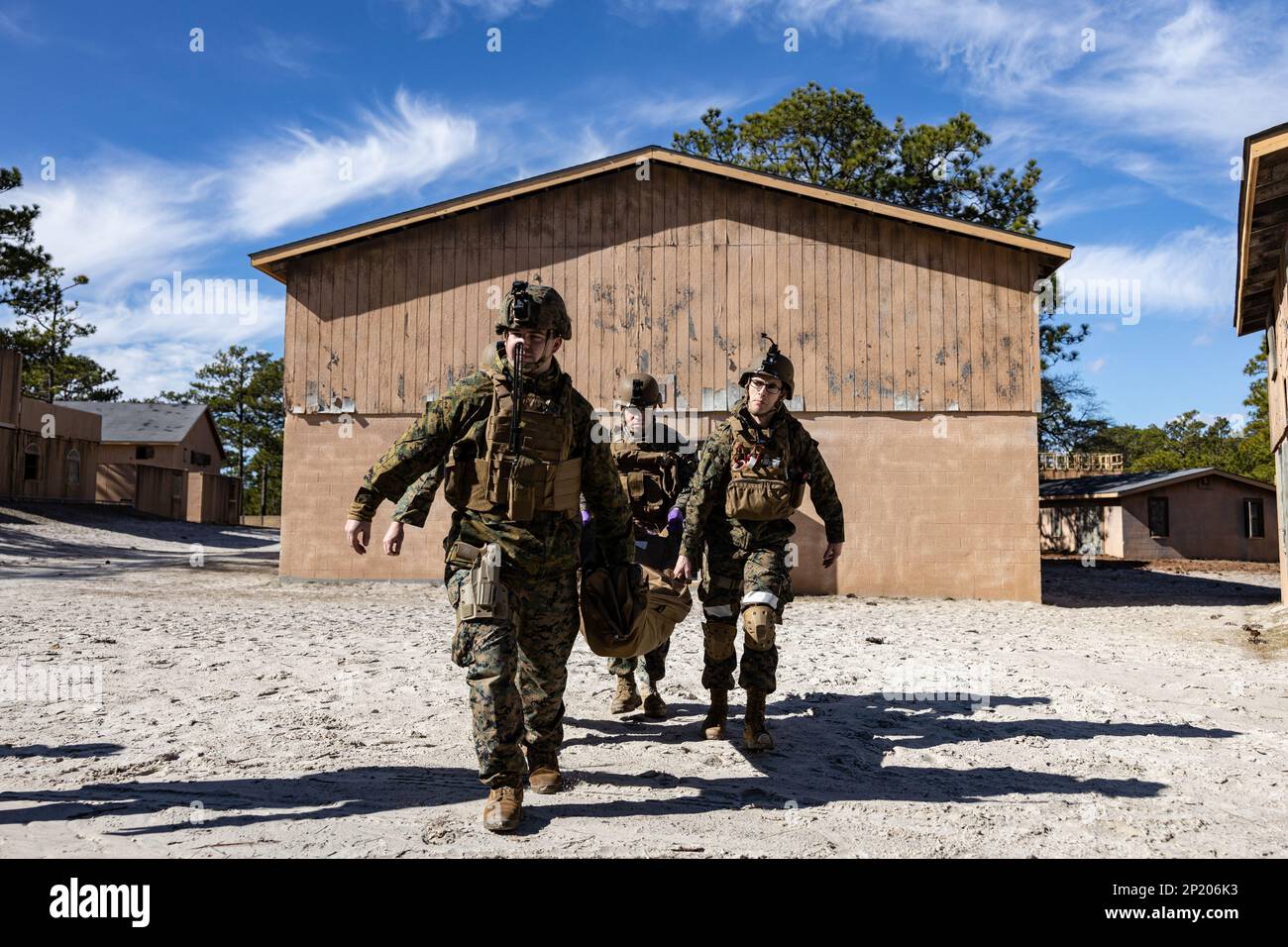 U.S. Navy sailors with 2nd Medical Battalion, 2nd Marine Logistics ...