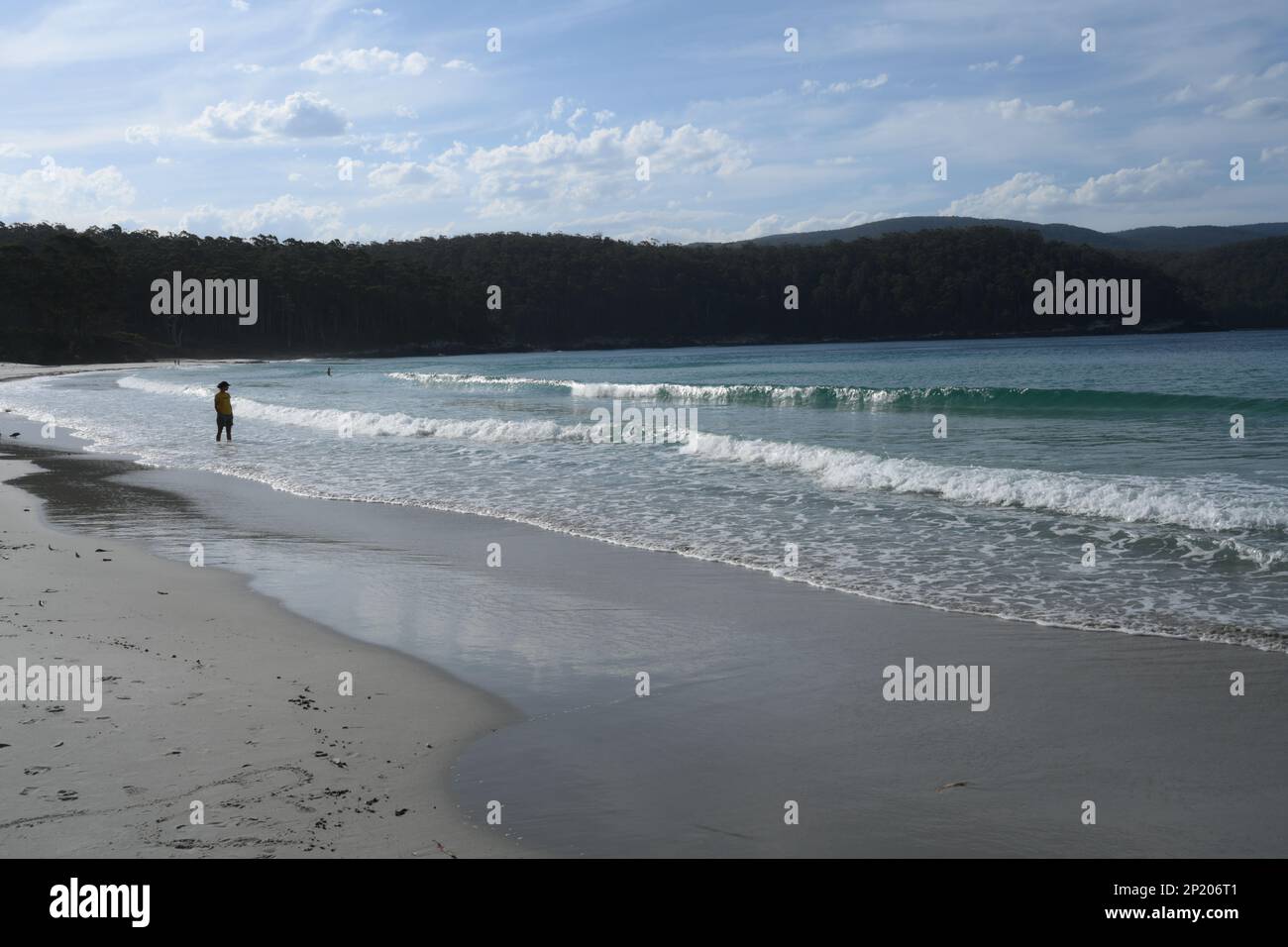 Fortescue bay looking towards Bivouac bay and Cape nola and Cape Hauy ...