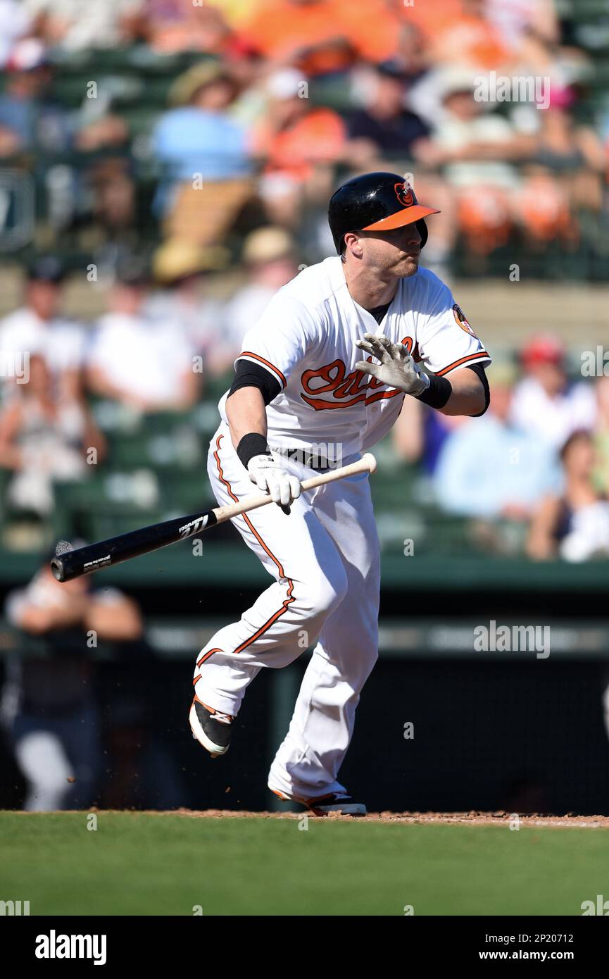 Baltimore Orioles outfielder Nolan Reimold (14) during a Spring ...