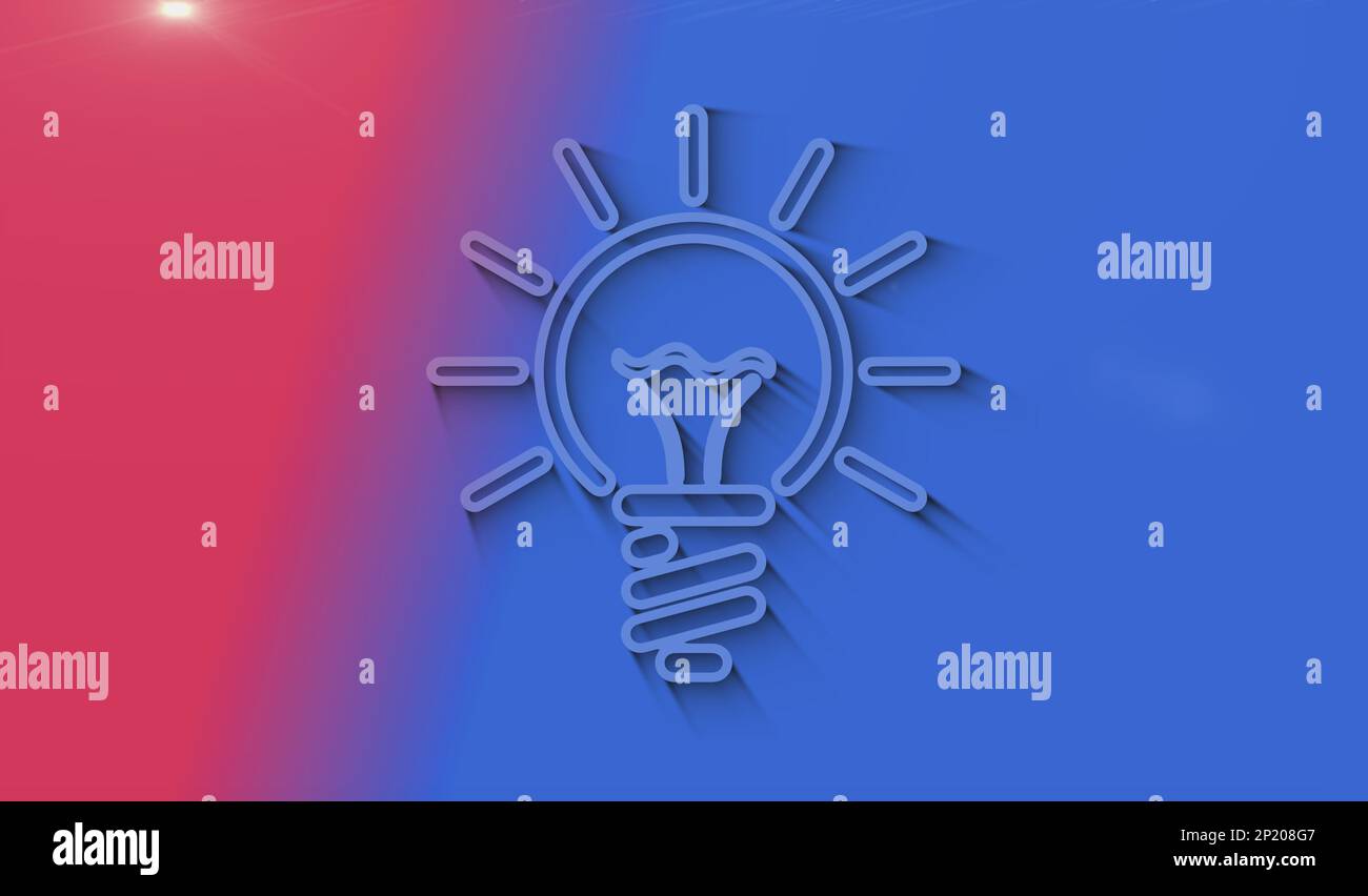 Bulb idea creative innovation and success inspiration symbol with ...