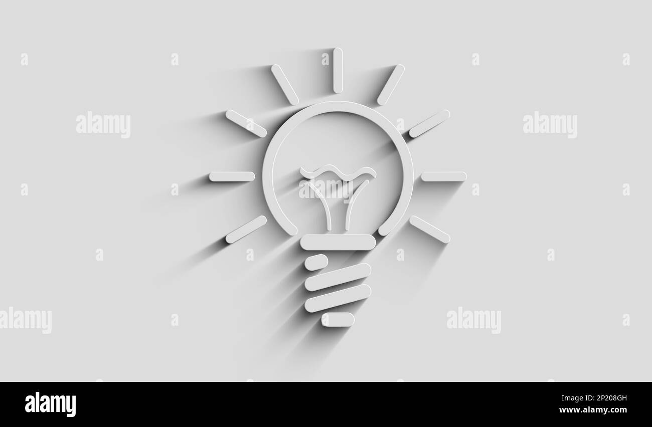Bulb idea creative innovation and success inspiration symbol with ...