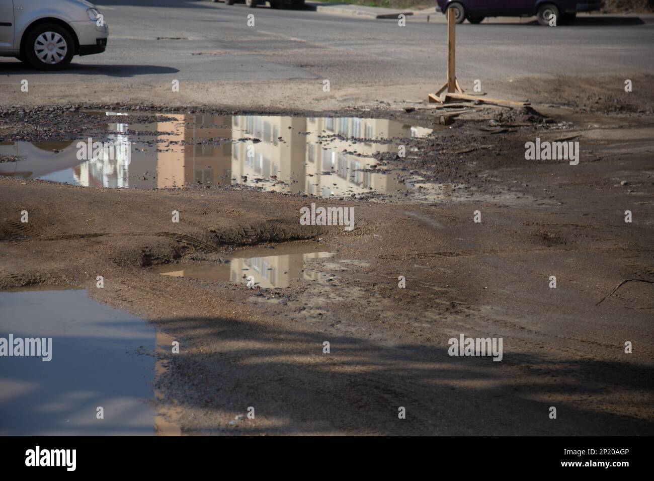 Due to the violation of road construction technology, severe frosts and ...