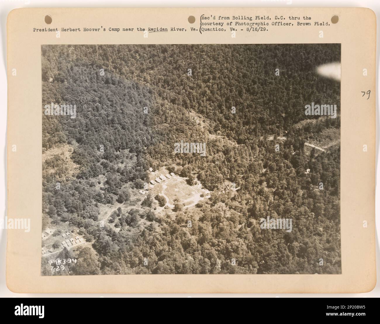 Virginia - Rapidan River, Aerial Photograph Stock Photo - Alamy