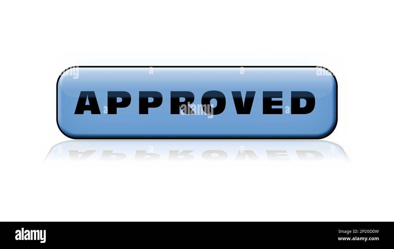 Approve Button Blue