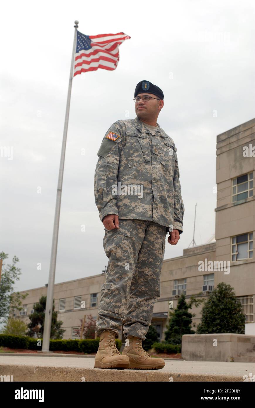 An Army National Guard soldier is photographed in front of the DC ...