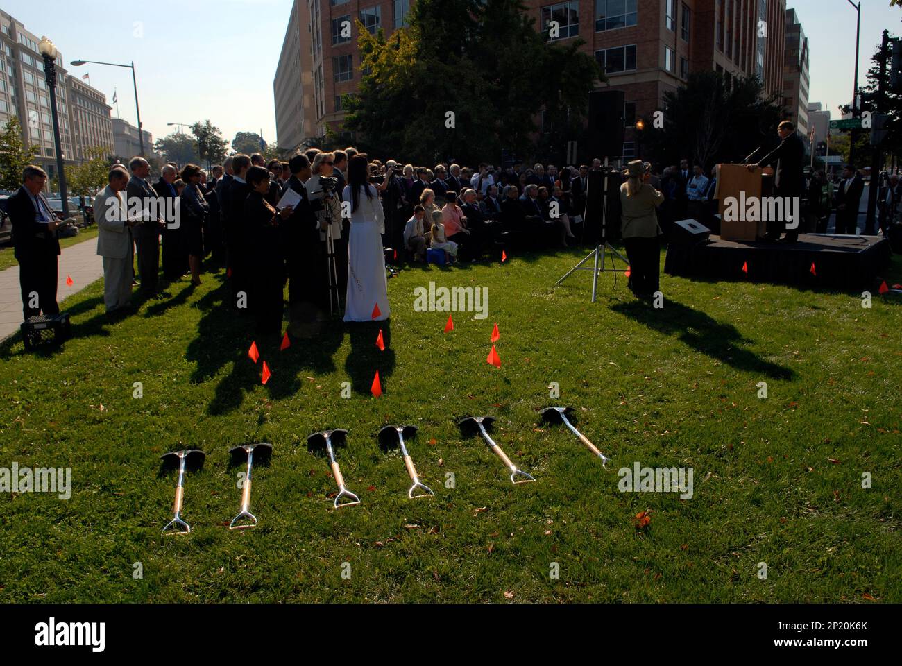 Over 100 gathered at the Victims of Communism Memorial groundbreaking ...