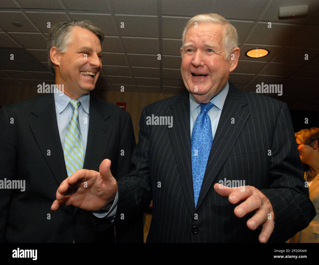 Rep. John Murtha, D-Pa., right, with Tim Roemer, president of the ...