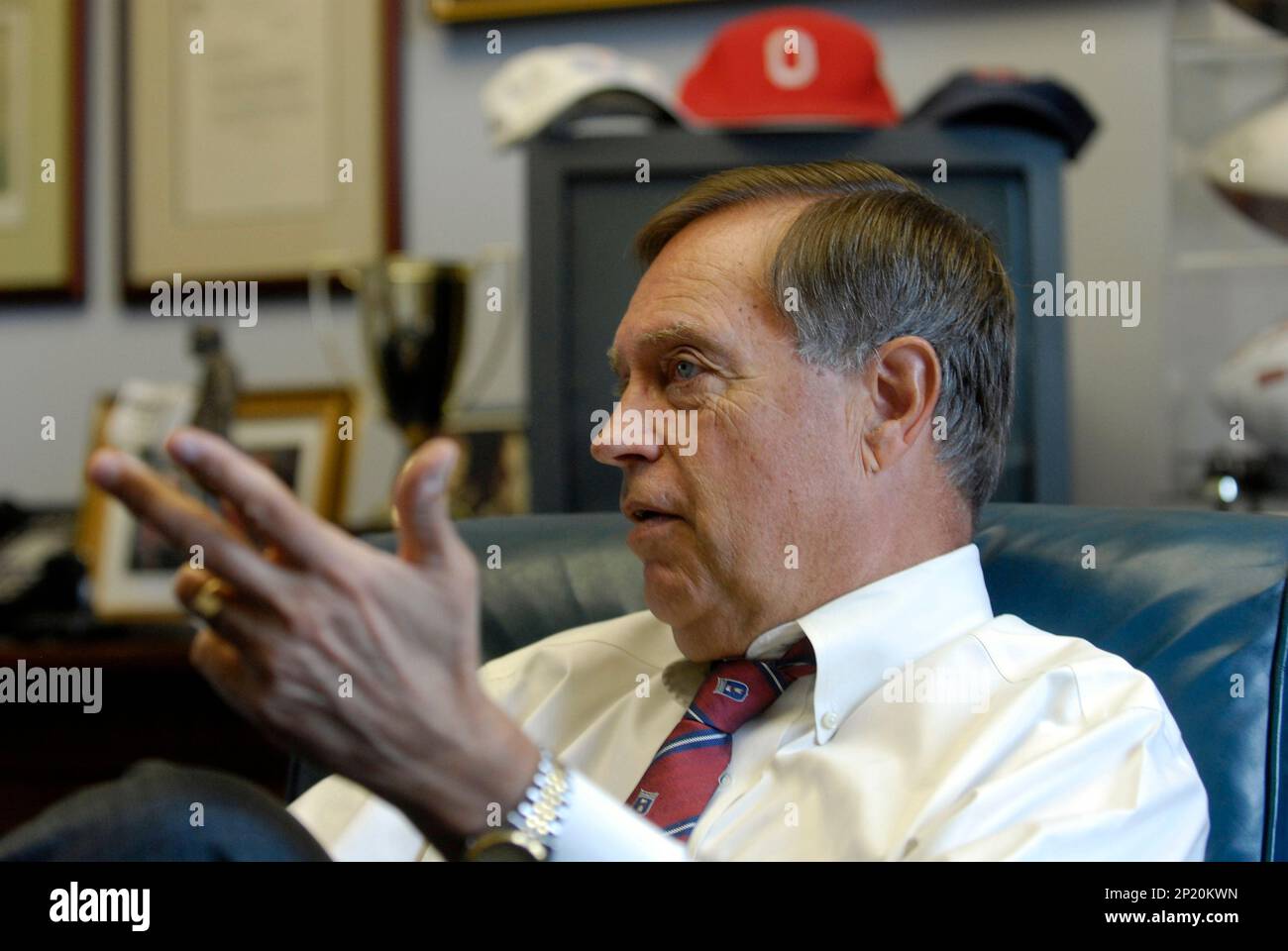 Rep. Mike Oxley, R-Ohio, at an interview in his Rayburn office about ...