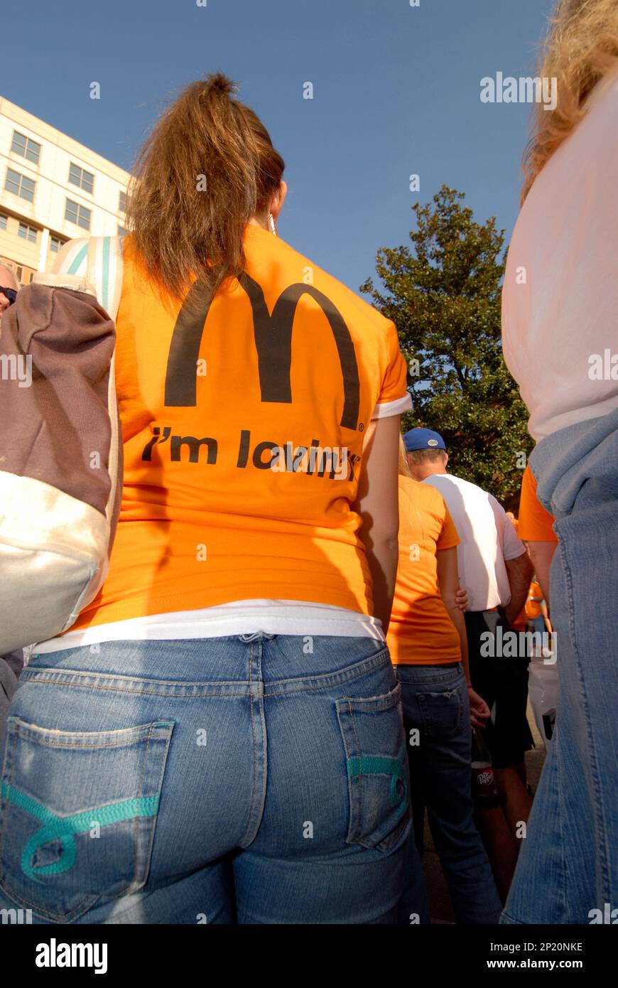 A UT fan shows her support for fast food and the Tennessee Volunteer ...