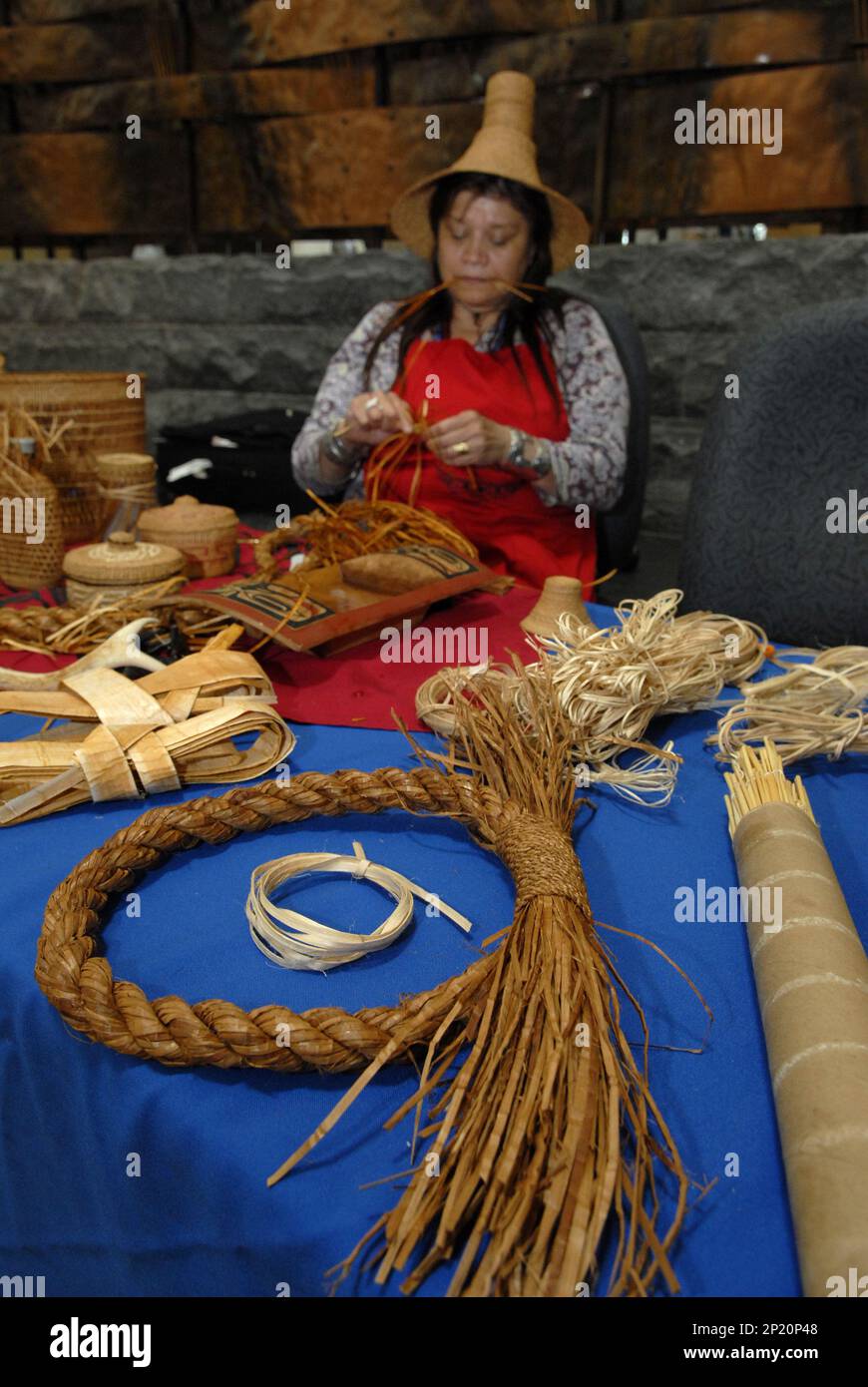 Native art demonstrations where being preformed at the National Museum ...