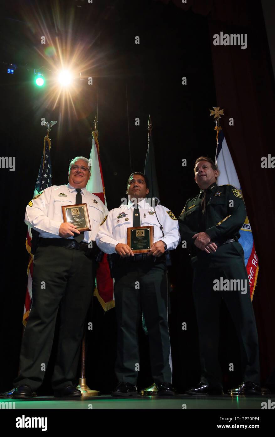 This Oct. 22, 2013 photo, Gold Cross Award winners Sgt. Richard LaCerra ...