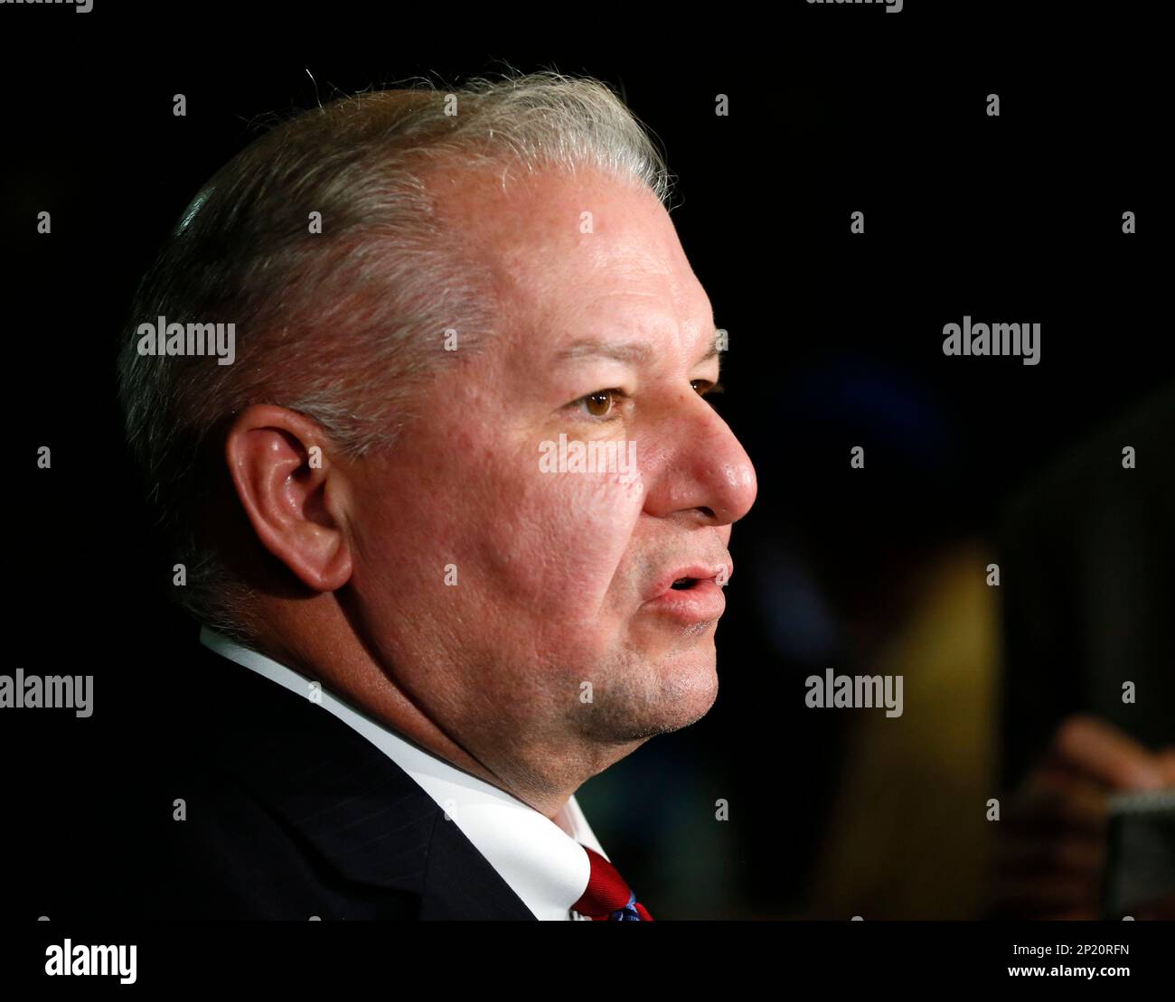 David Prater, Oklahoma County district attorney, speaks to the media ...