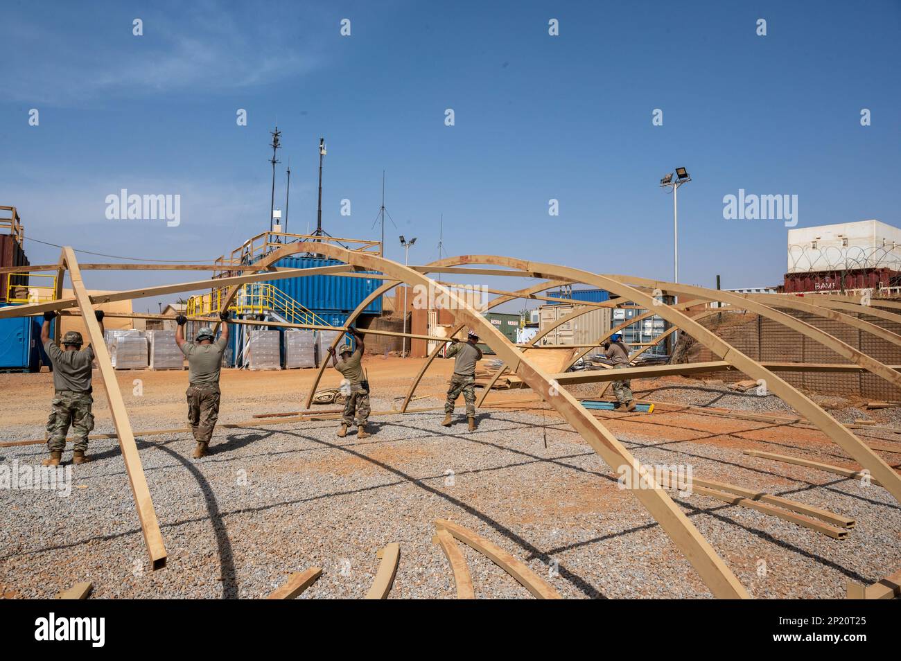 U.S. Airmen from the 768th Expeditionary Air Base Squadron, Civil ...