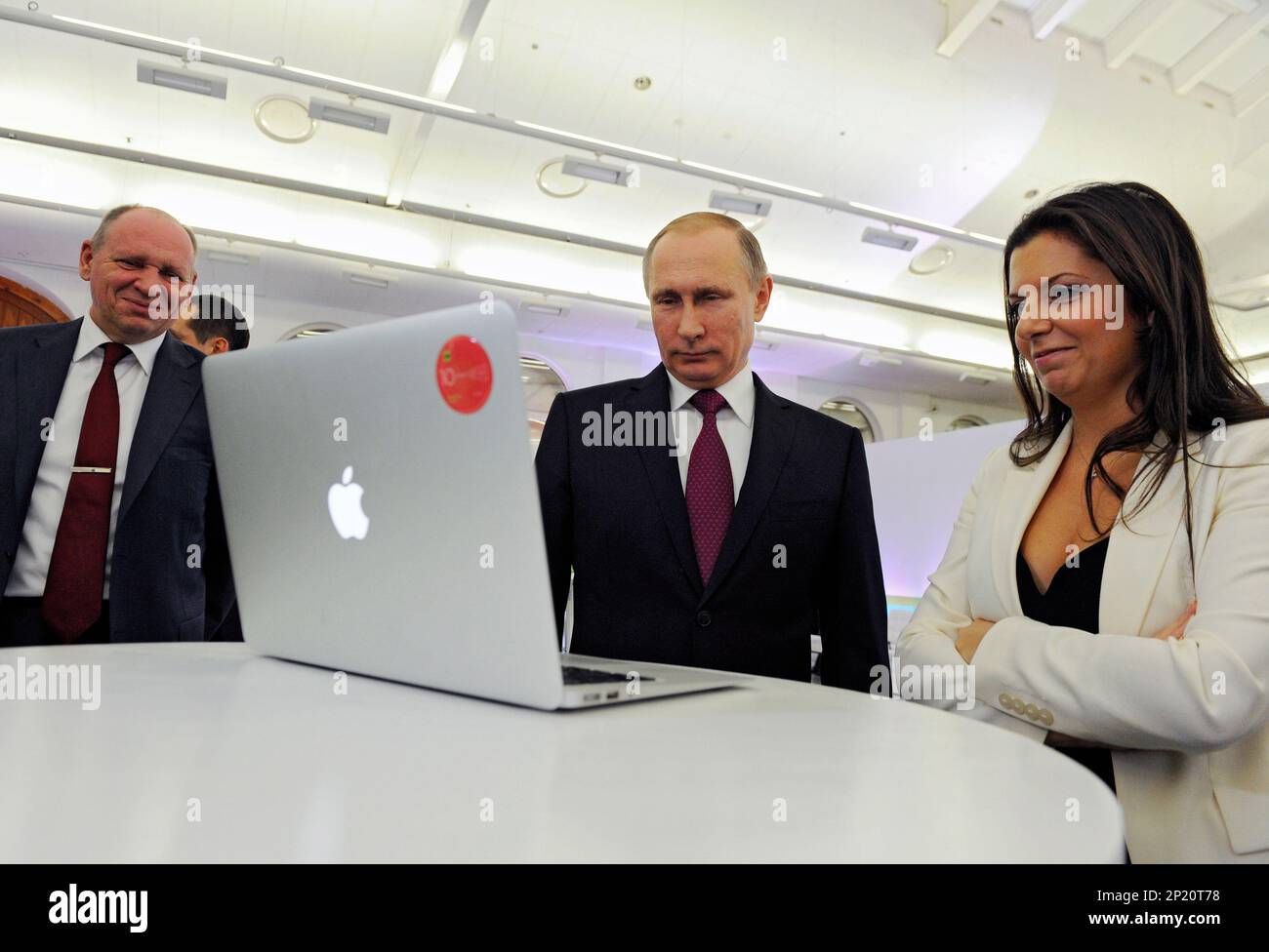 Russian President Vladimir Putin and Editor-in-chief of RT (Russia ...