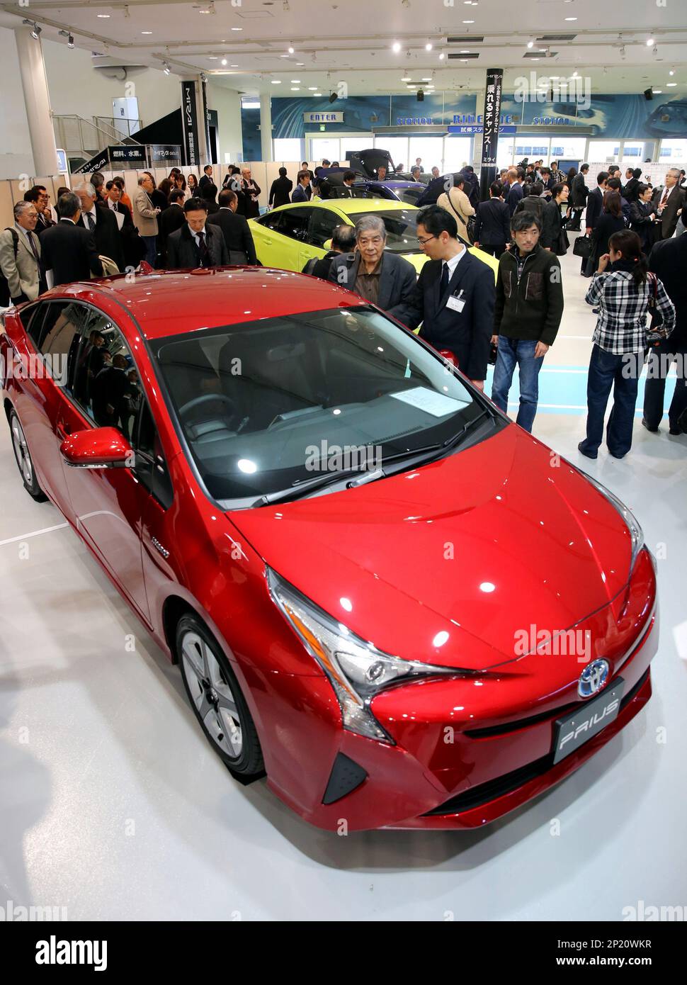 Toyota Motor Corp. unveils a new Prius hybrid, its first full model ...