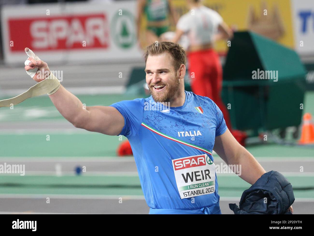 Zane Weir of Italy, Final Men's Shot Put during the European Athletics ...