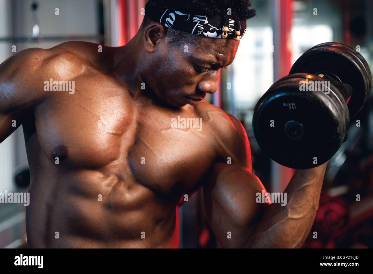Bodybuilder pose black hi-res stock photography and images - Alamy