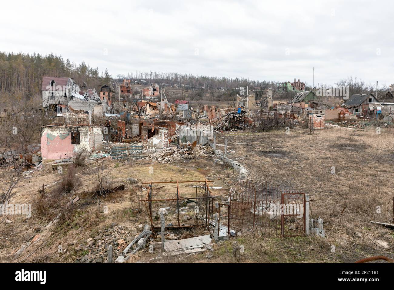 A once-thriving village reduced to rubble: the devastating impact of ...