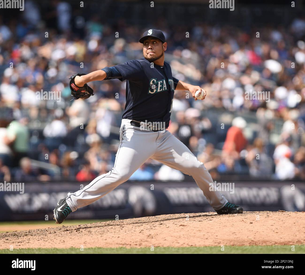 Seattle Mariners pitcher Vidal Nuno (38) during game against the New ...