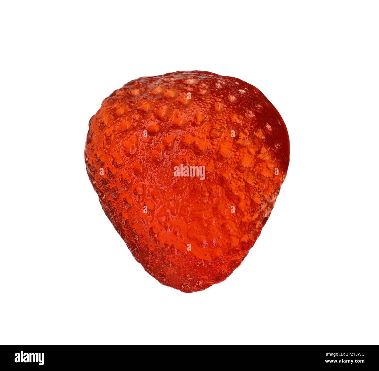 Delicious gummy strawberry candy isolated on white Stock Photo - Alamy