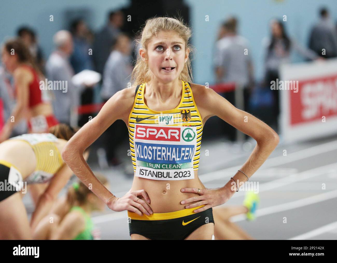 Konstanze Klosterhalfen of Germany, Final Women's 3000 M during the European Athletics Indoor ...