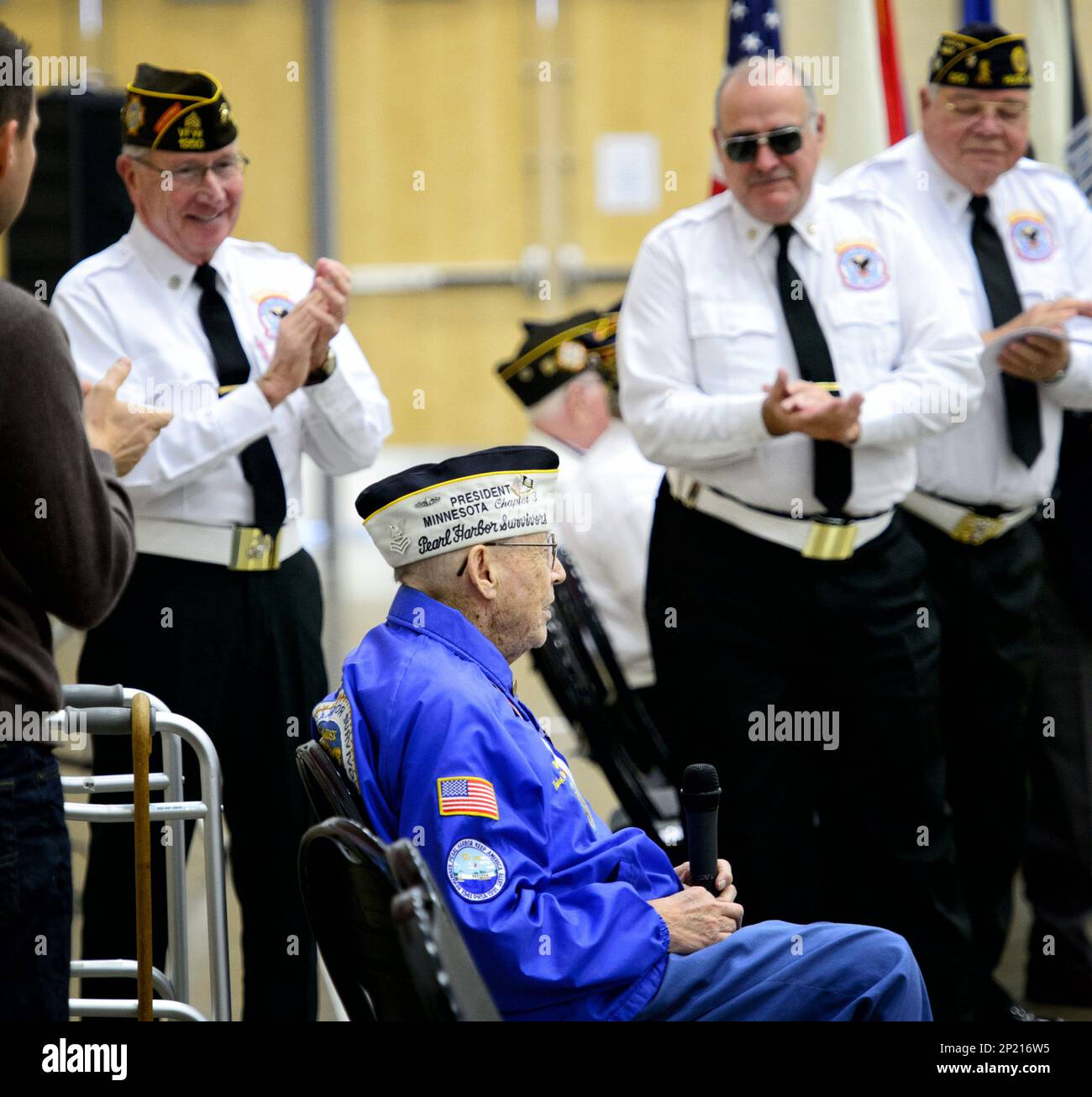 Members of the Fort Snelling National Cemetery Memorial Rifle Squad ...