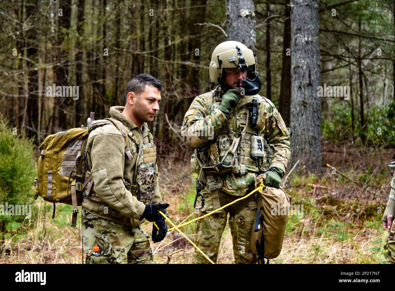 SSG Zarek Locey from the 1-181st Field Artillery Battalion and SSG John Sharbel from the 1-230th ...