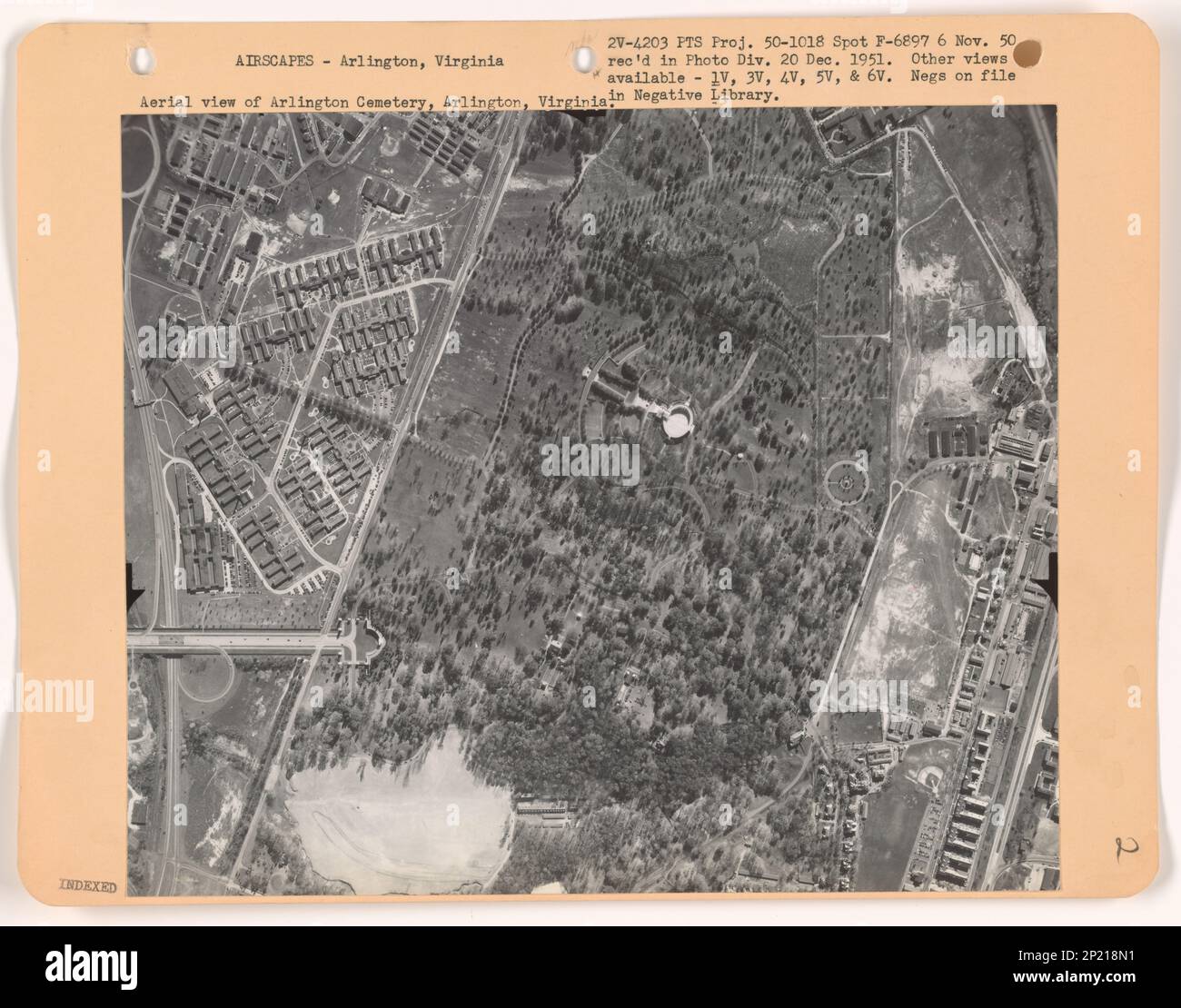 Aerial photograph of the arlington hi-res stock photography and images ...