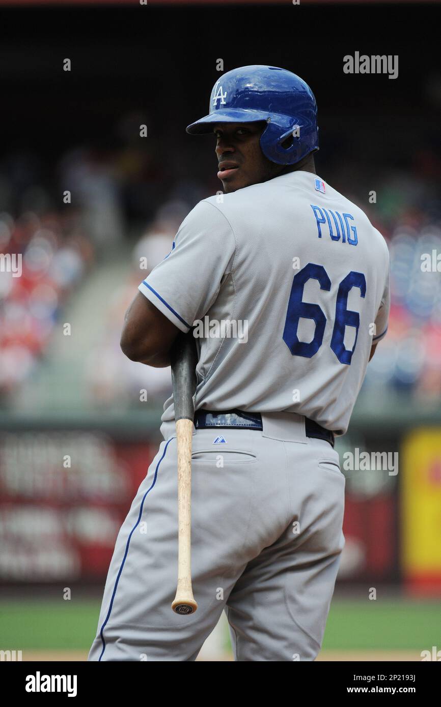 Los Angeles Dodgers outfielder Yasiel Puig (66) during game against the ...