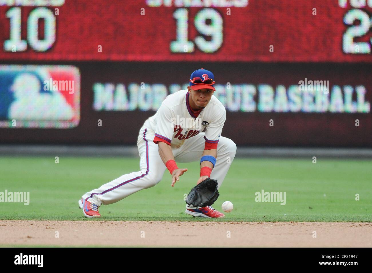 Philadelphia Phillies infielder Ceasar Hernandez (16) during game ...