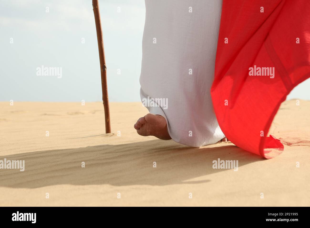 Jesus walking feet hi-res stock photography and images - Alamy